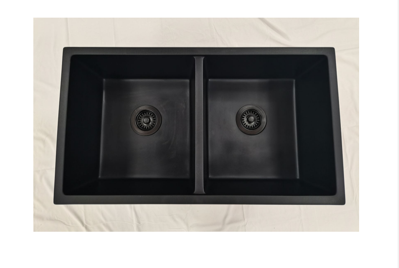 Granite Double Bowl Kitchen Sink – Seven- Seas Plumbing Fixtures